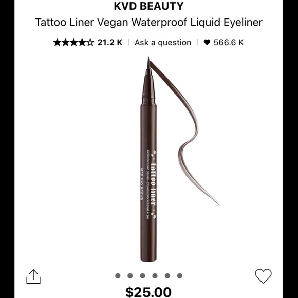 Kat Von D | Makeup | New Wob Kvd Tattoo Waterproof Liquid Eyeliner ...